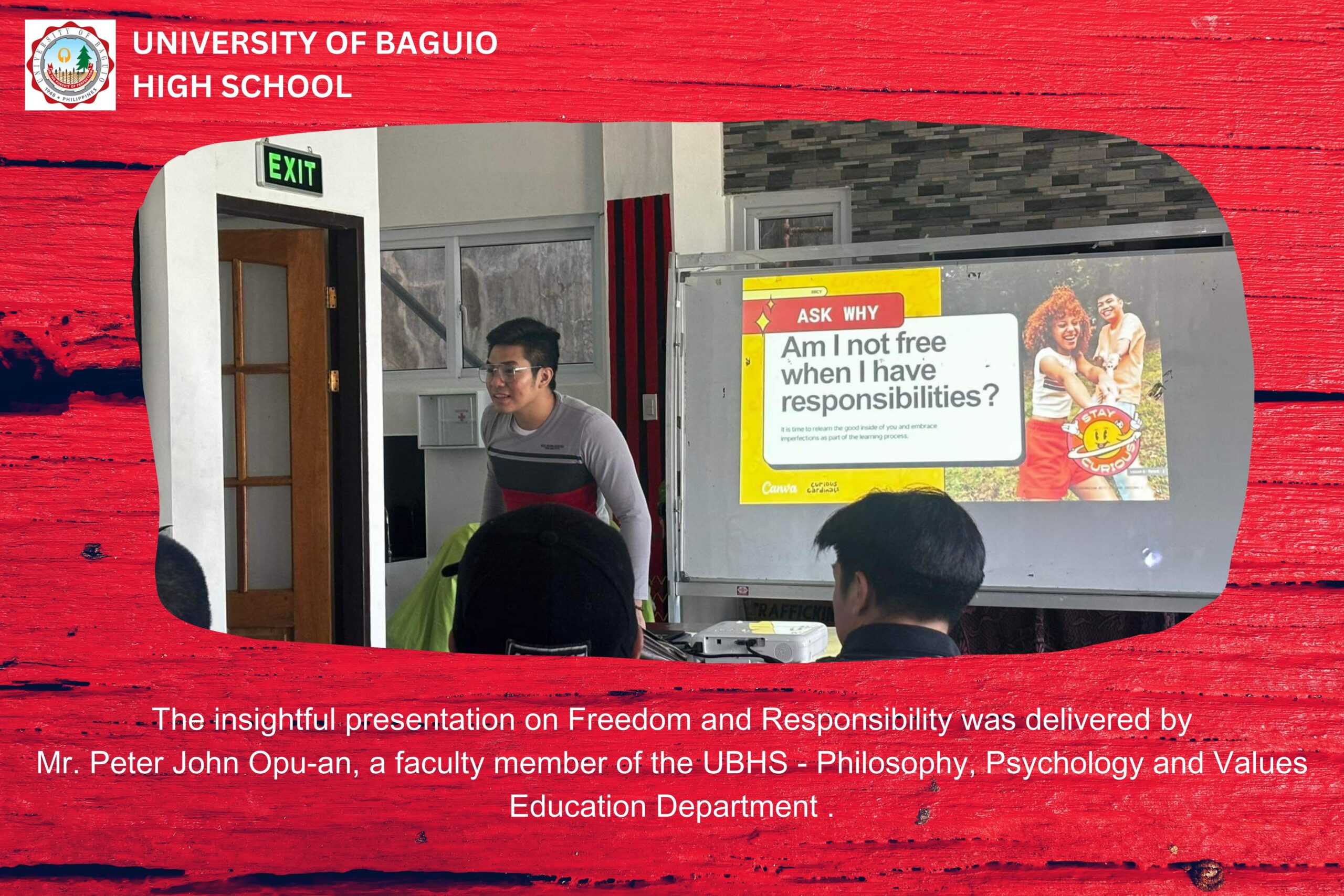 UBHS Partners with DSWD Regional Rehabilitation Center for Youth - HS